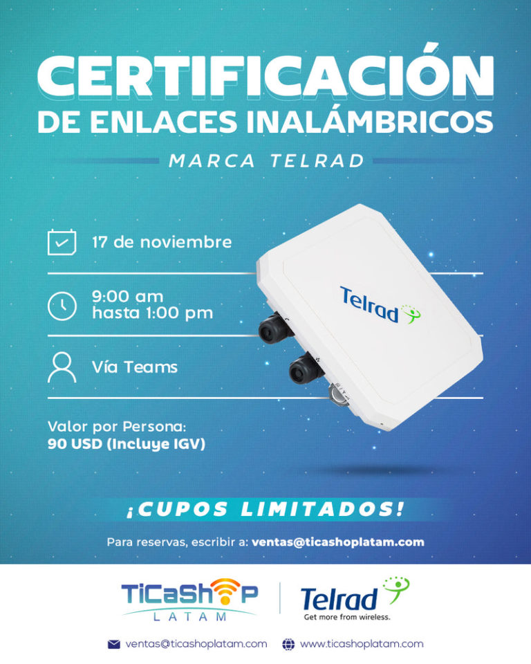 ¡Certificación Telrad Networks!